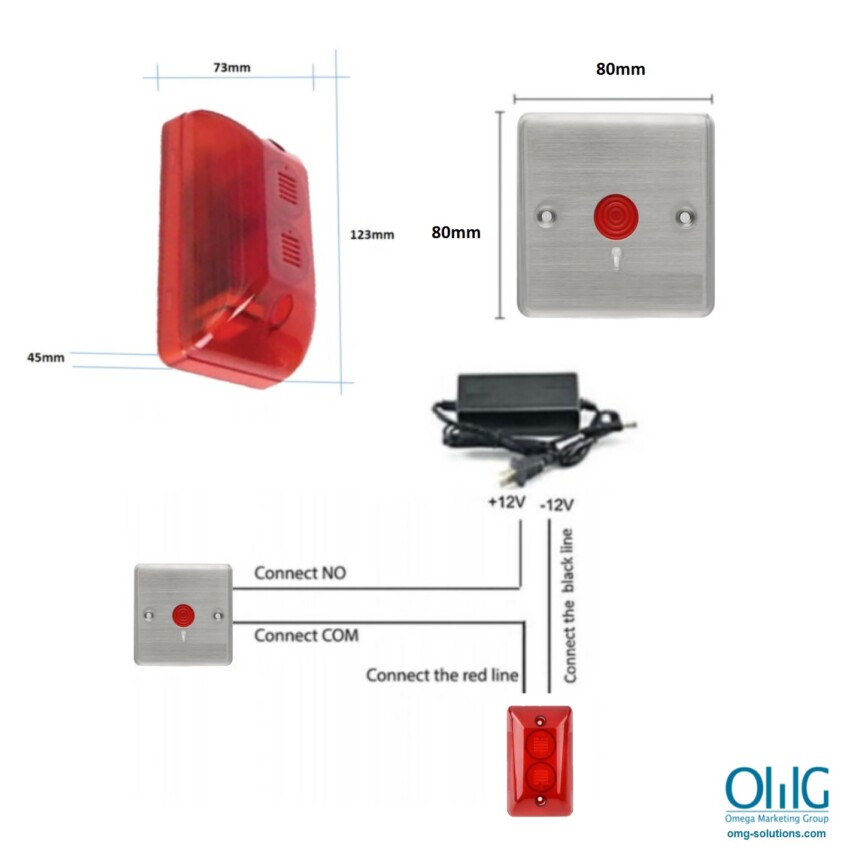 EA033B – Toilet Emergency Alarm for Disabled / Handicap (Strobe Light ...