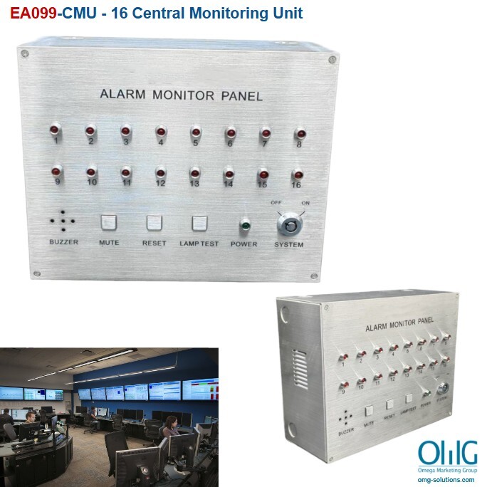 EA099-CMU-16 – 16 Zones Central Monitoring Unit – OMG Solutions